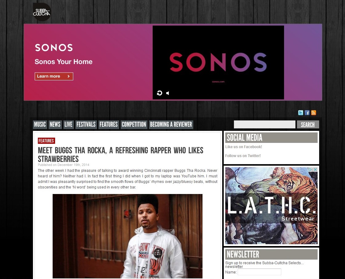 Buggs tha Rocka featured in the UK’s Subba Cultcha (Video Interview) – UrbanElite Promotions